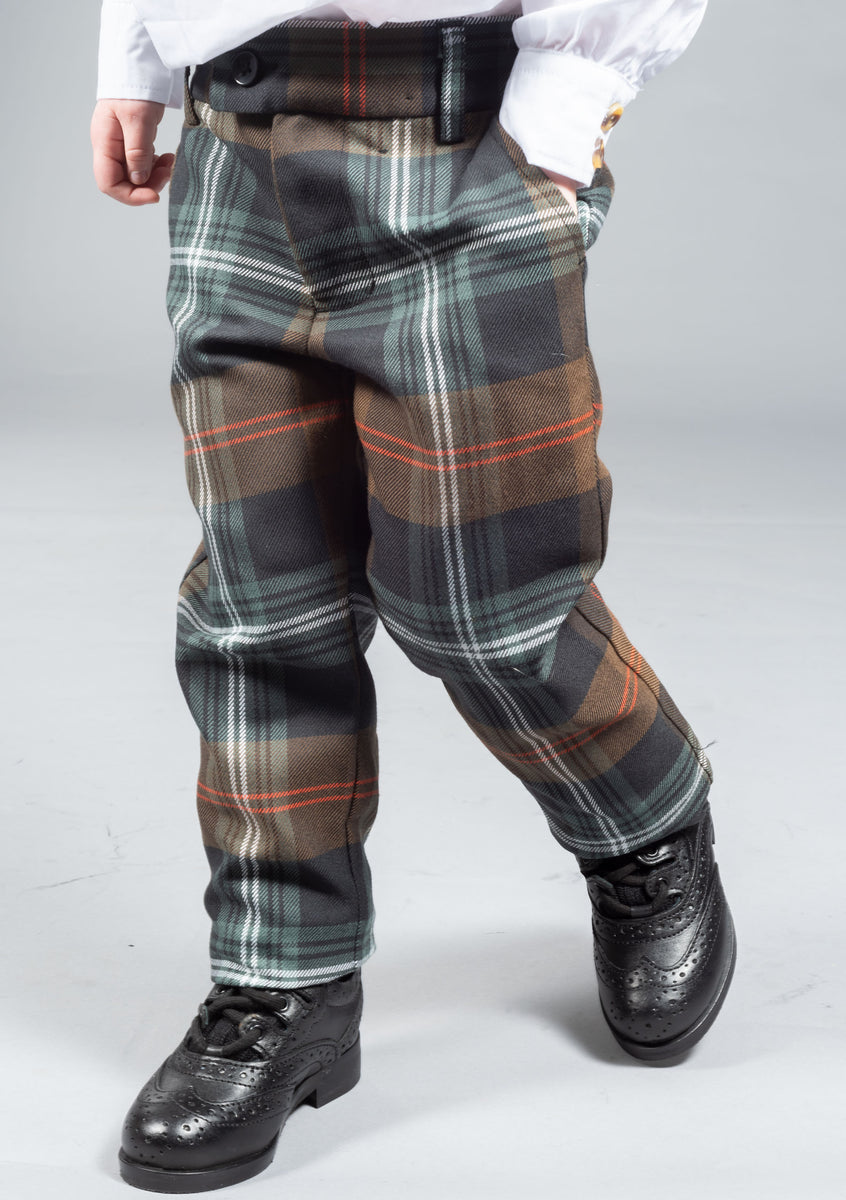 Persevere Weathered Brown Tartan Kids Trews – KILT SOCIETY™