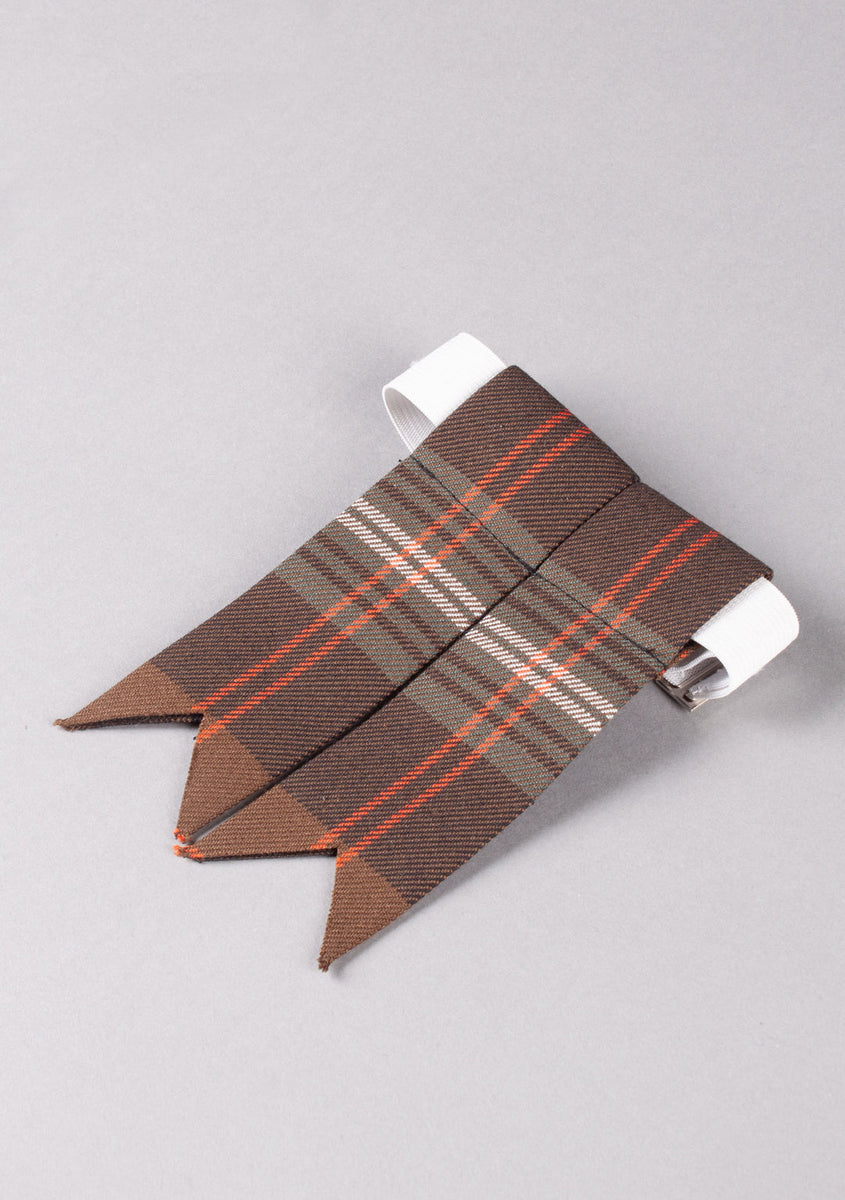 Persevere Weathered Brown Tartan Flashes – KILT SOCIETY™