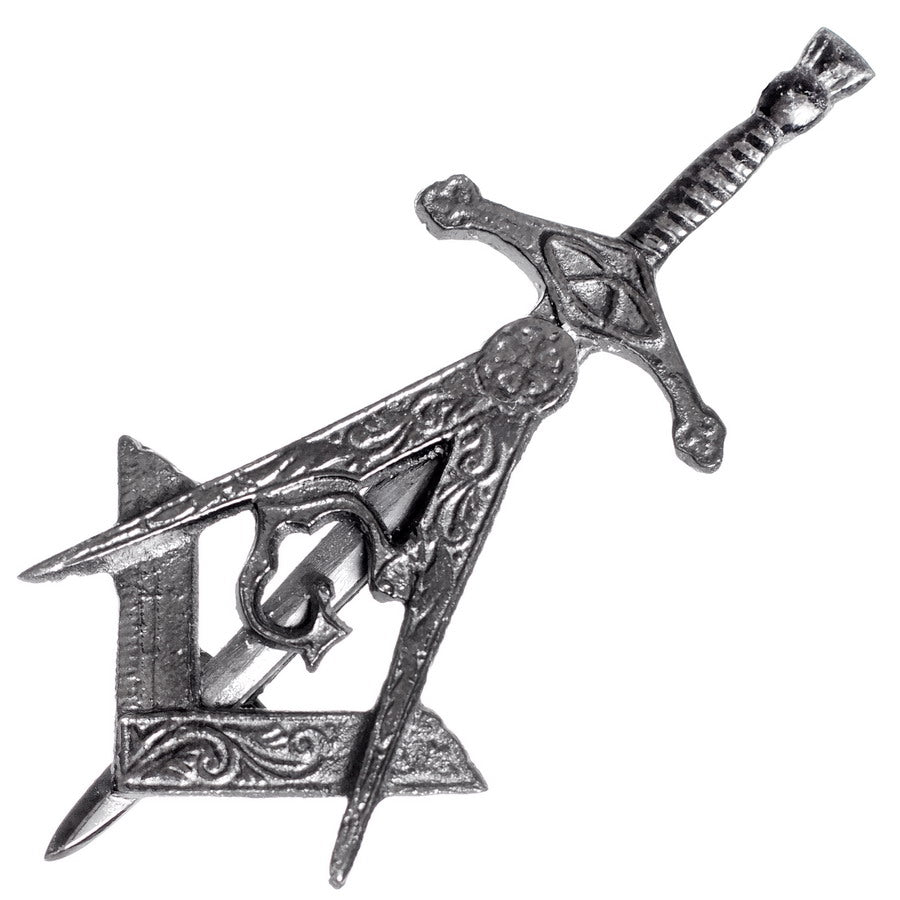 Masonic Emblem Sword Kilt Pin - Chrome Finish – KILT SOCIETY™